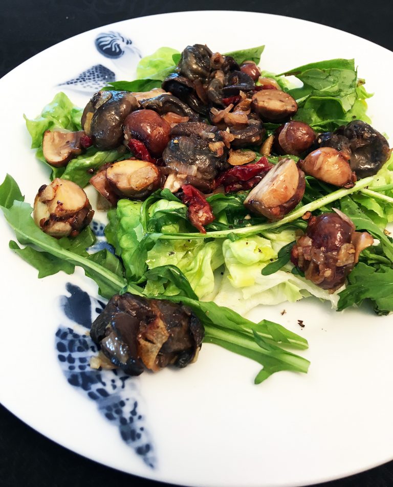 Salat mit Schnecken, Pilzen und Tomaten - Olafs Gourmet Notizen